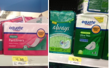 Excellent Deals on Equate Brand Pads - Coupons and Freebies Mom