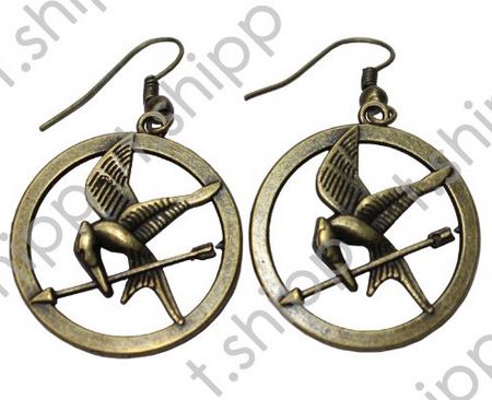 Hunger Games Bronze Mockingjay Earrings for $7.89 Shipped! - Coupons ...
