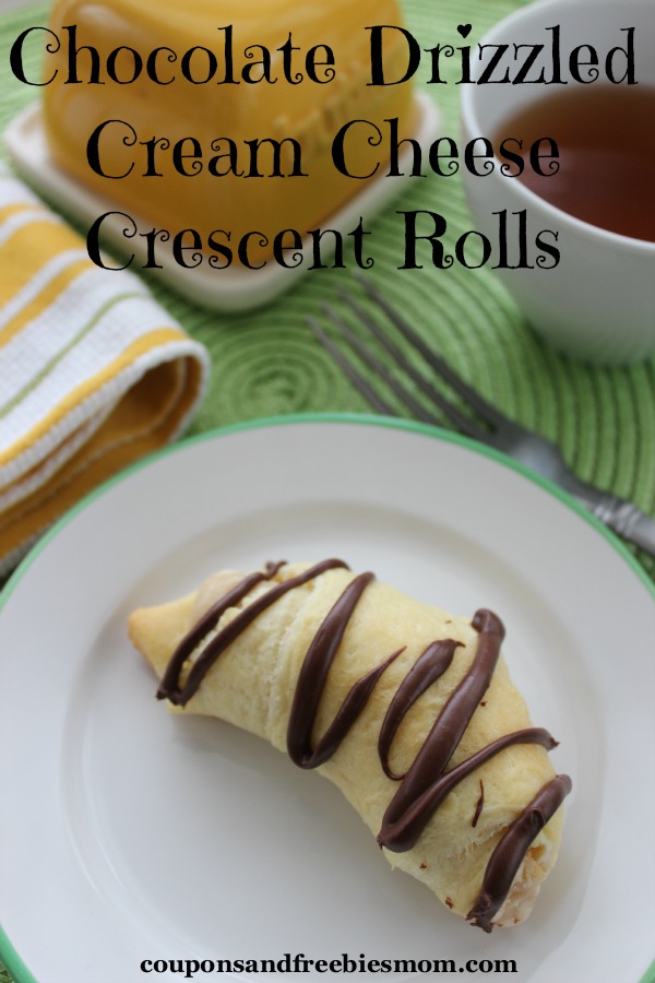 Chocolate Drizzled Cream Cheese Crescent Rolls - Coupons and Freebies Mom