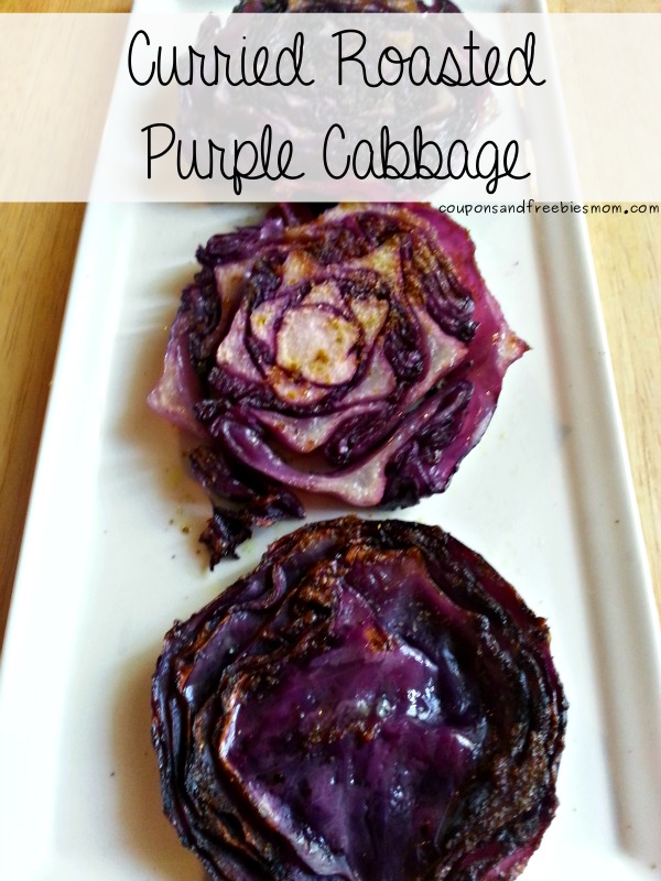 Curried Roasted Purple Cabbage - Coupons and Freebies Mom