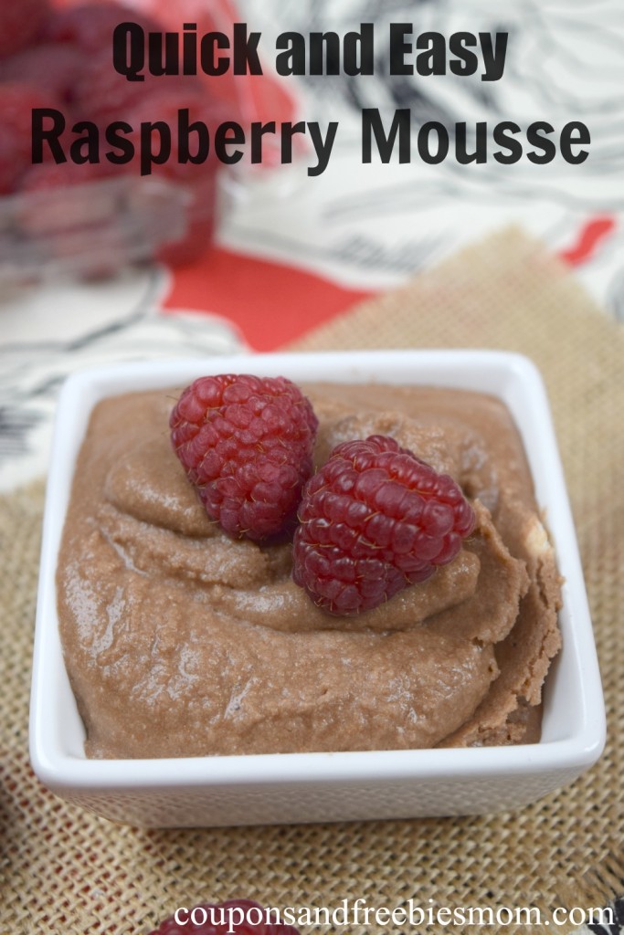 Quick and Easy Raspberry Mousse: Easy Make Ahead Dessert