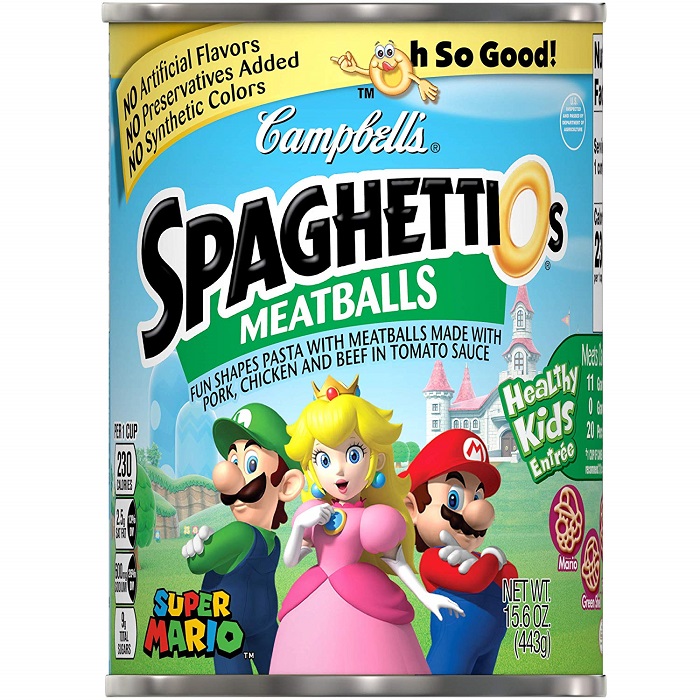 Campbell's SpaghettiOs with Meatballs, Super Mario Bros - Coupons and ...