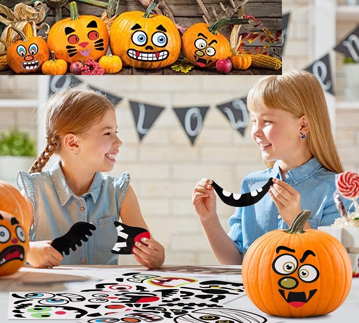 Halloween Pumpkin Stickers Set - Coupons and Freebies Mom