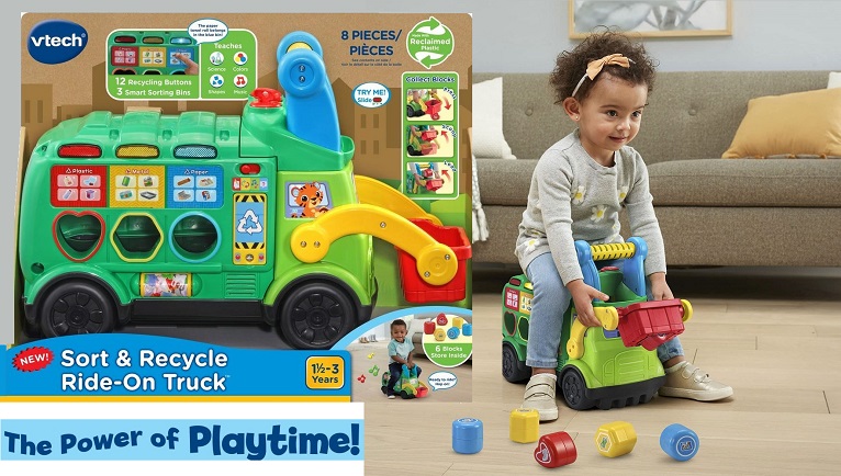 VTech Sort and Recycle Ride-On Truck - Coupons and Freebies Mom