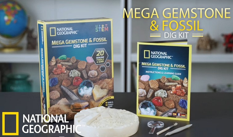 National Geographic Mega Fossil and Gemstone Dig Kits Bundle - Coupons ...