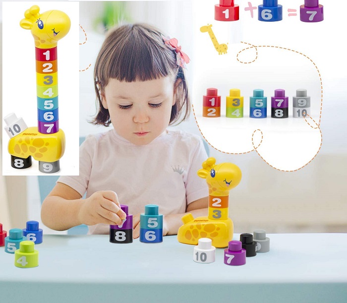Giraffe Building Stacking Blocks Playset - Coupons and Freebies Mom