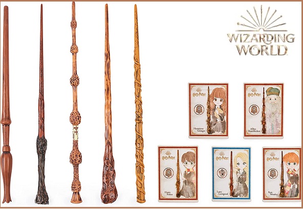 Wizarding World Harry Potter, 12″ Spellbinding Wand with Spell Card ...